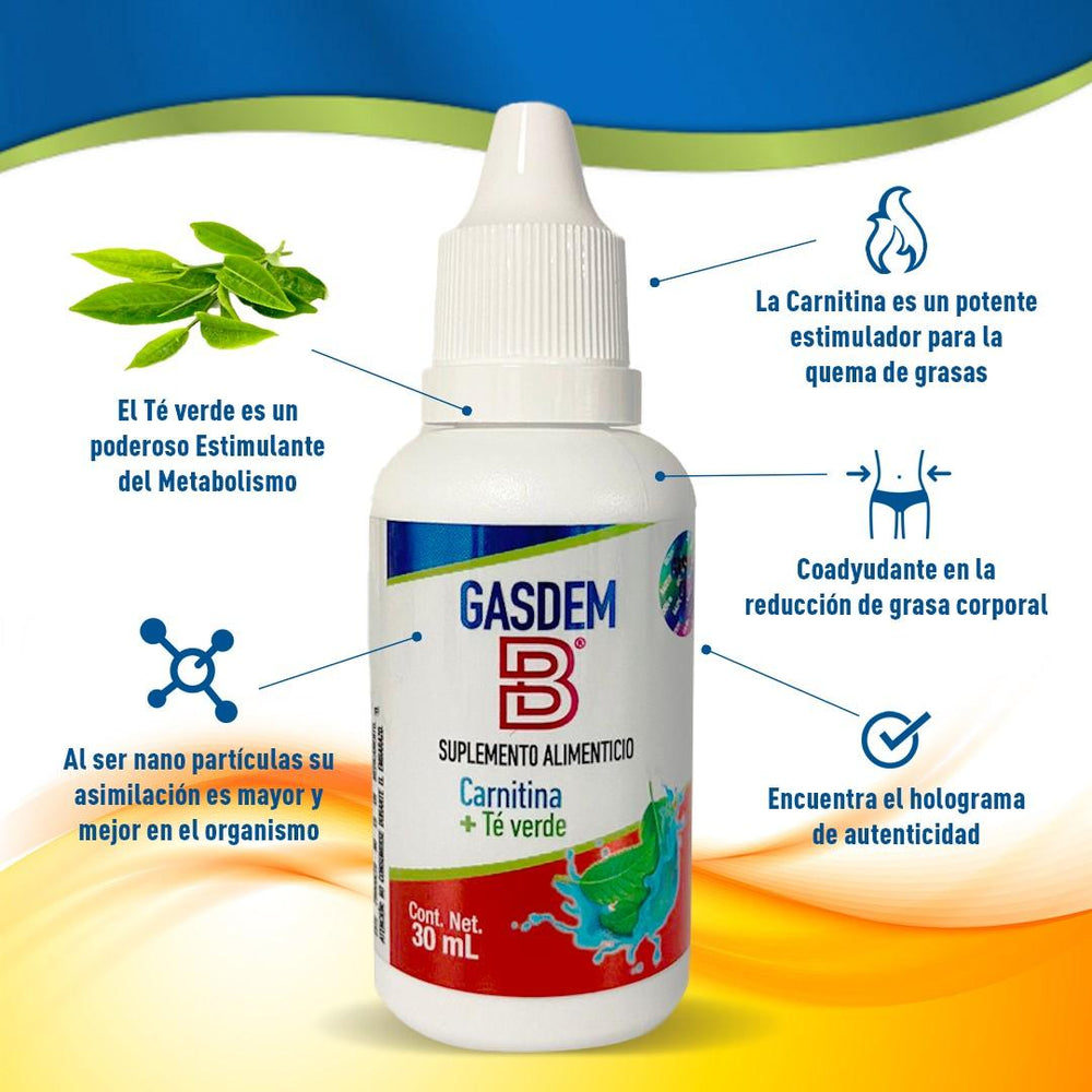 GASDEM-B® | CARNITINA + TÉ VERDE | Éviter - GasdemB